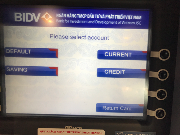 ベトナムBIDV銀行ATMの使い方(画像あり)2016年 英語版│国際キャッシュカード&海外キャッシング比較
